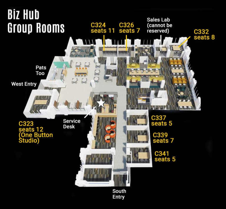 Group Room Map - Marvin A. Pomerantz Business Library - University of ...