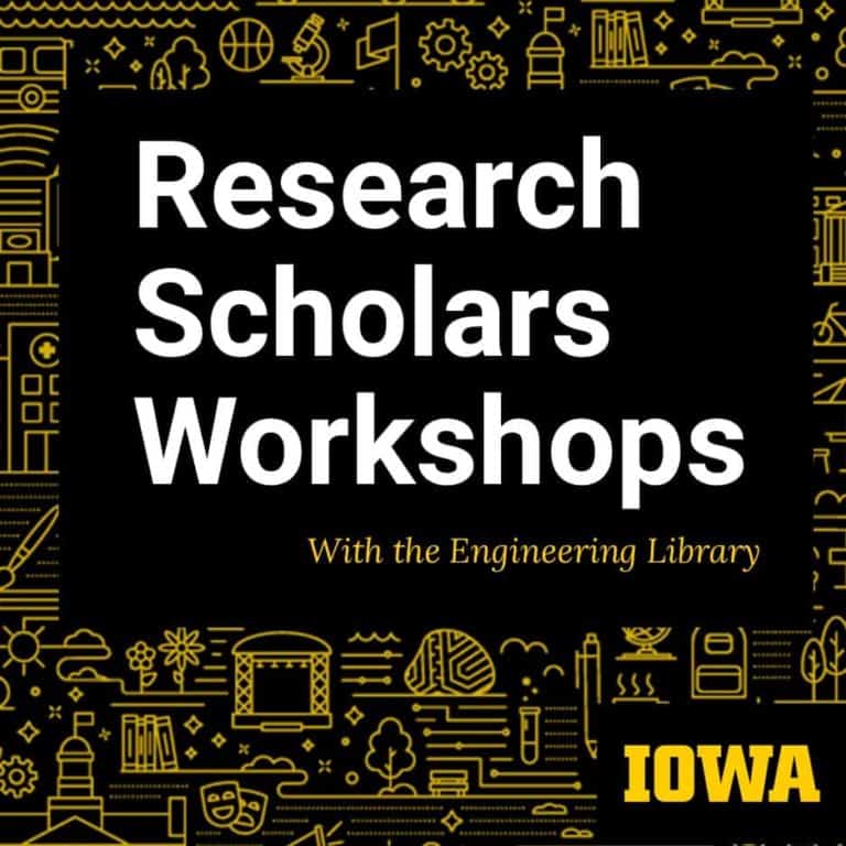 2021 Fall Research Scholars Workshops - Engineering Library ...