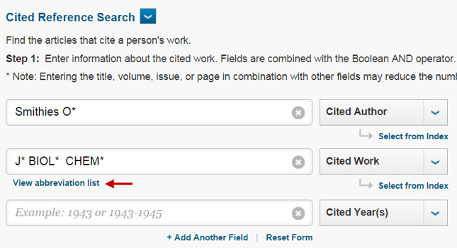 Cited Reference Searching - Hardin Library for the Health Sciences ...